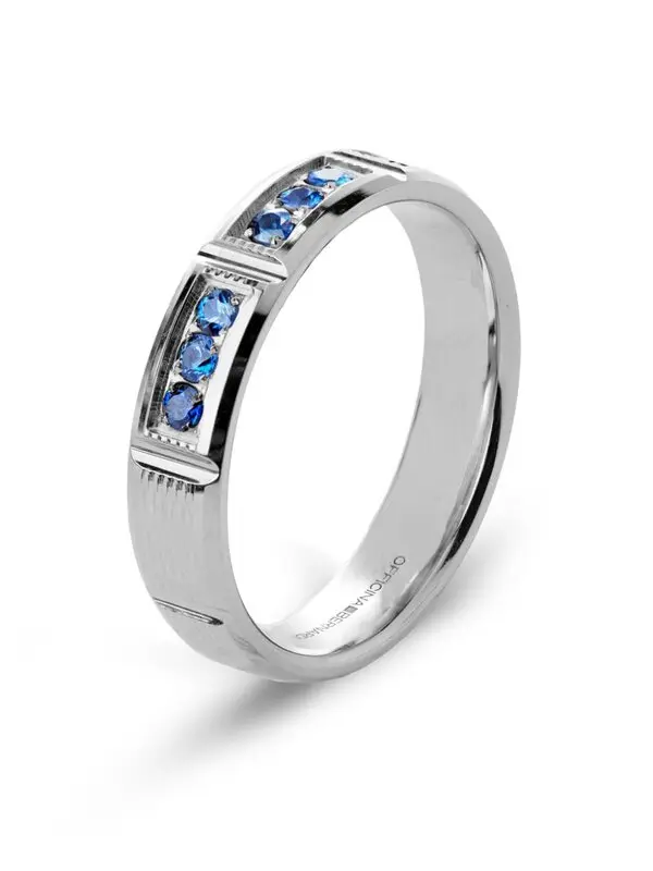 OFFICINA BERNARDI 18kt White Gold Lumen Sapphire Ring