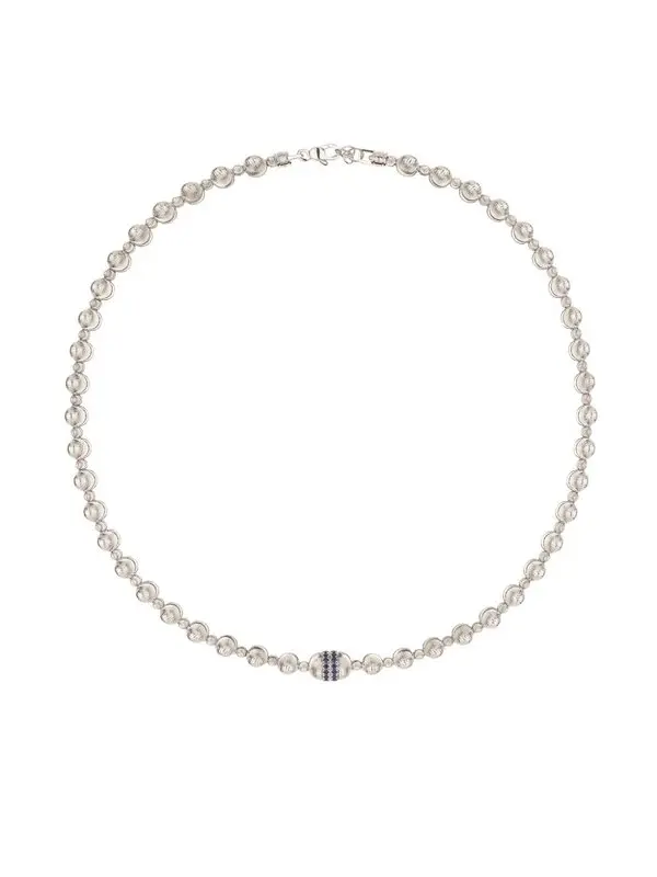 OFFICINA BERNARDI 18kt White Gold Sapphire Empire Necklace