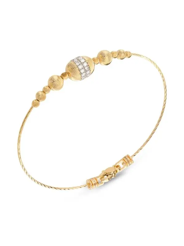 OFFICINA BERNARDI 18kt Yellow Empire Diamond Bangle - Gold