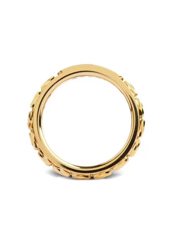 OFFICINA BERNARDI 18kt Yellow Band Ring With Diamonds