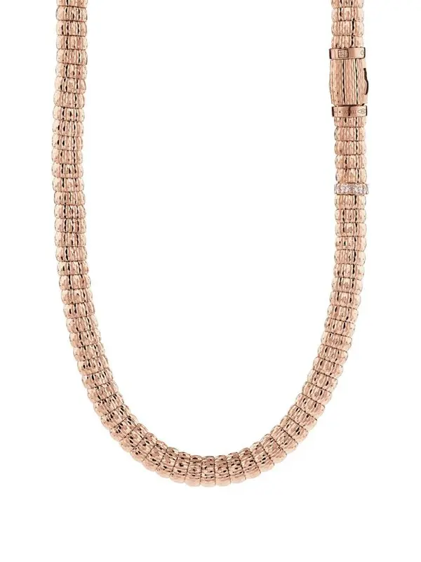 OFFICINA BERNARDI 18kt Rose Gold Diamond Enigma Necklace - Pink