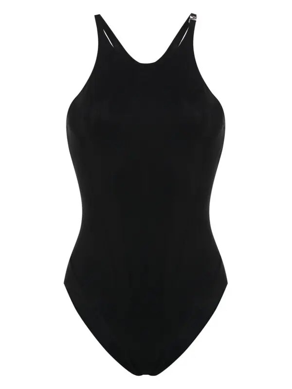 MUGLER Corset-style One-piece Swimsuit - Black