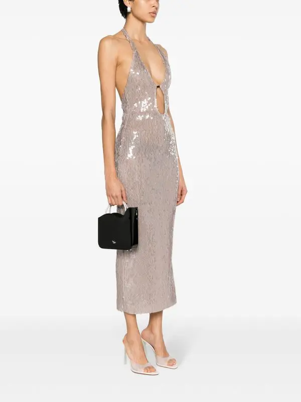 LE SILLA Ivy Patent-leather Shoulder Bag - Black