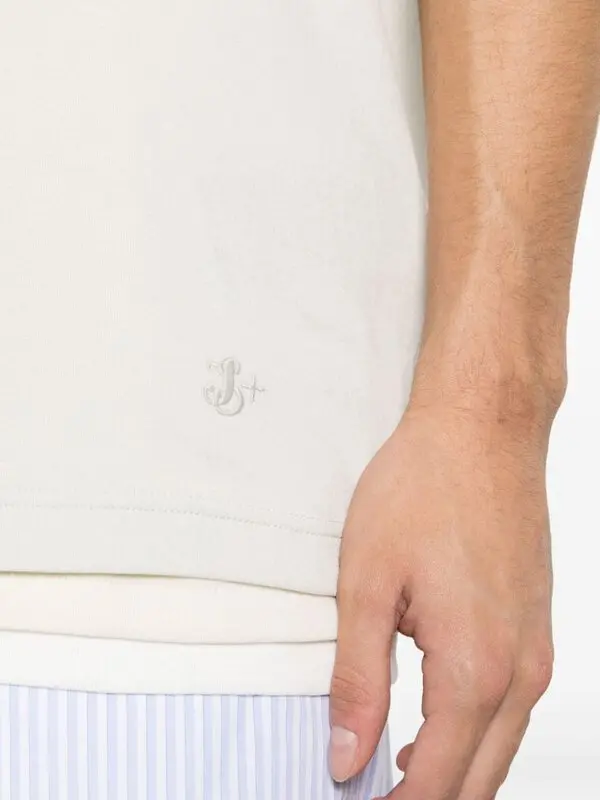 JIL SANDER Layered Cotton T-shirt - White