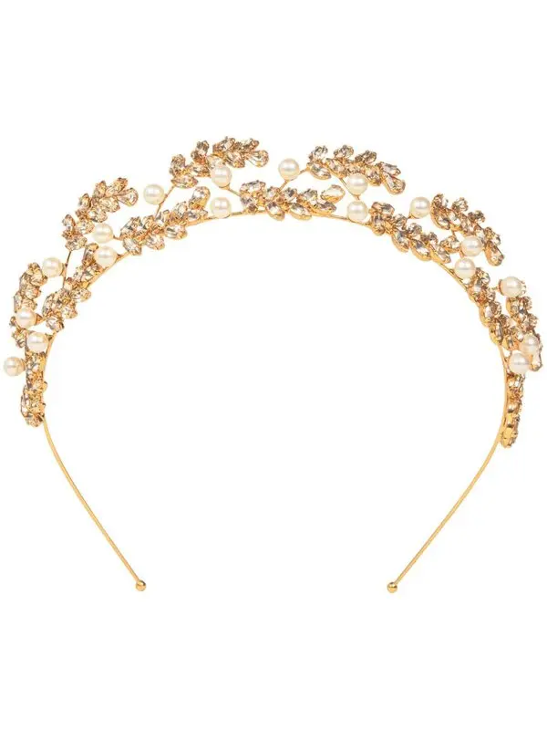 JENNIFER BEHR Delilah Crystal-embellished Headband - Gold