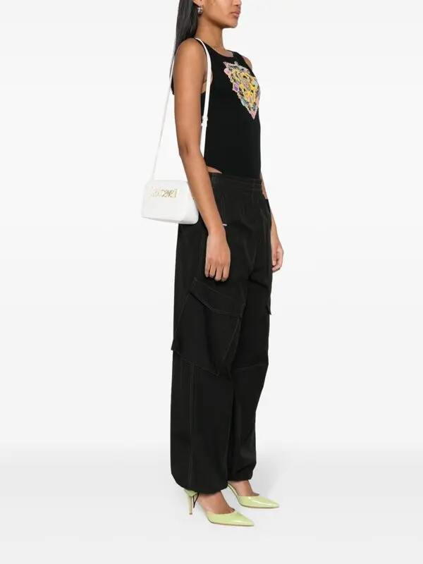 Just Cavalli Logo Cross Body Bag - White