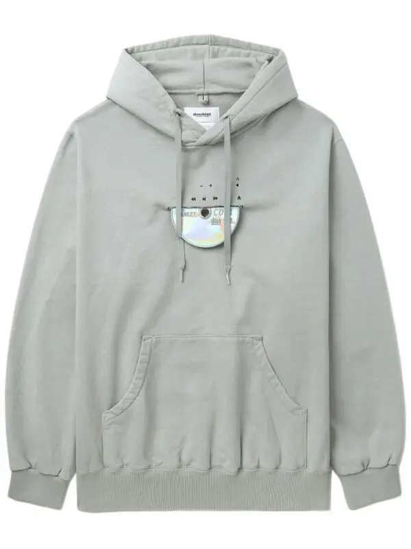 DOUBLET Cd-r Cotton Hoodie - Grey