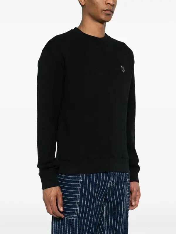 Maison Kitsuné Bold Fox Head Cotton Sweatshirt - Black