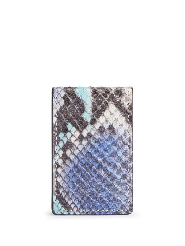 GIUSEPPE ZANOTTI Albert Leather Cash Holder - Blue