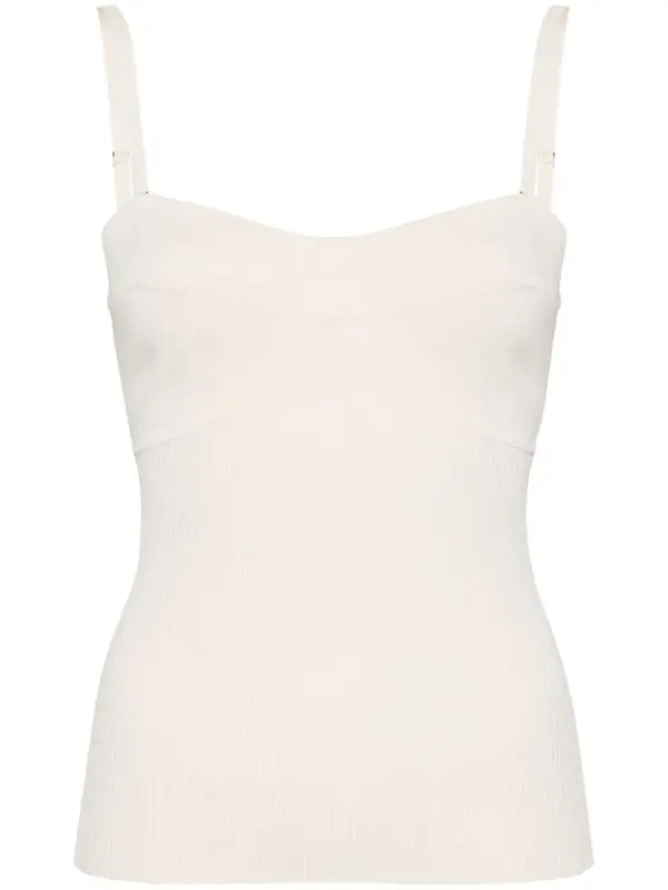 Zimmermann Alight Knitted Top - Neutrals