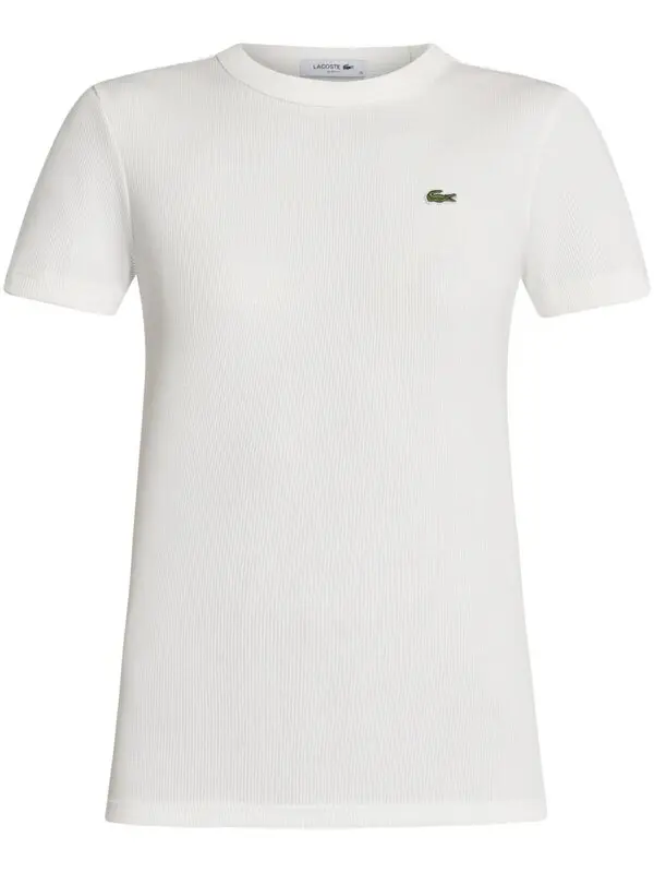 Lacoste Logo-patch Cotton T-shirt - White