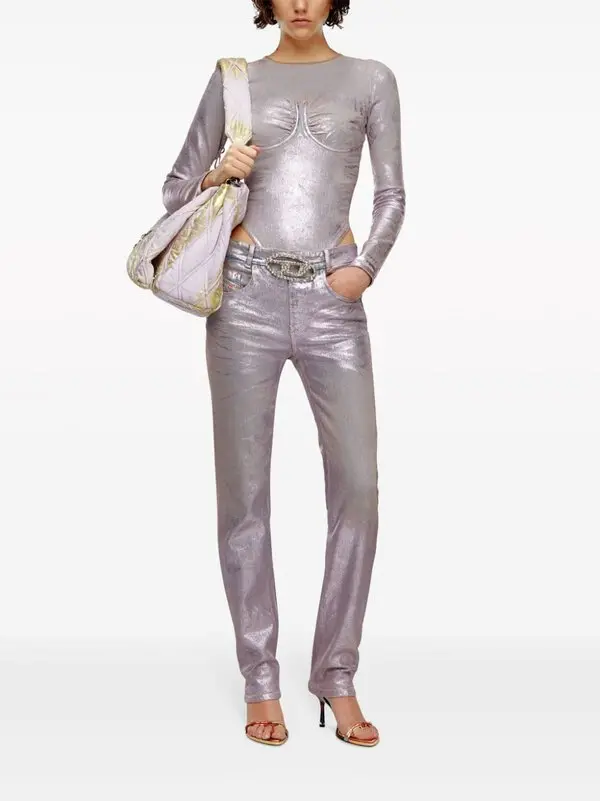 DIESEL® 1989 D-mine Straight-leg Jeans - Silver