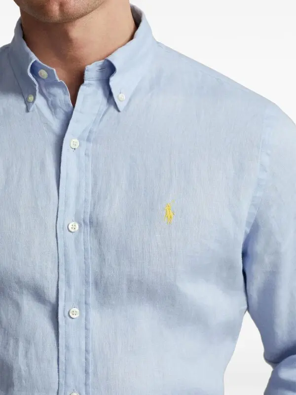Polo Ralph Lauren Polo Pony-embroidered Shirt - Blue