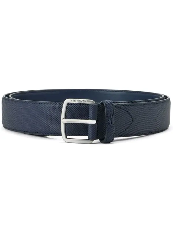 Lacoste Logo-engraved Belt - Blue