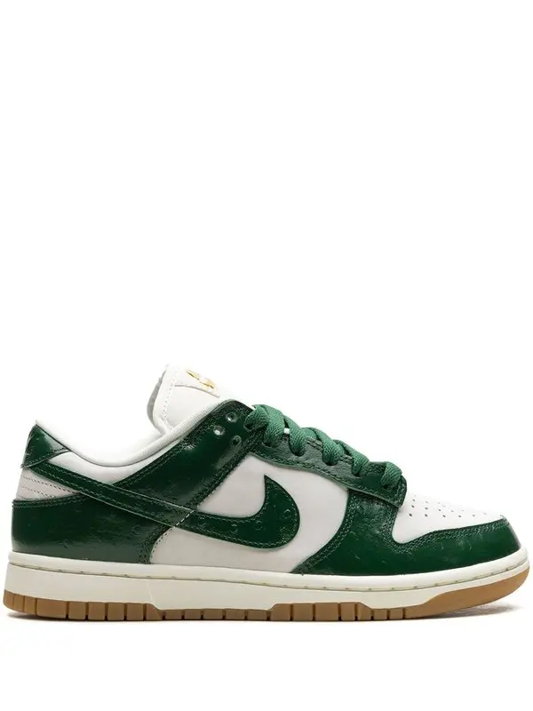 Nike Dunk Low Lx Gorge Green Ostrich Sneakers - White