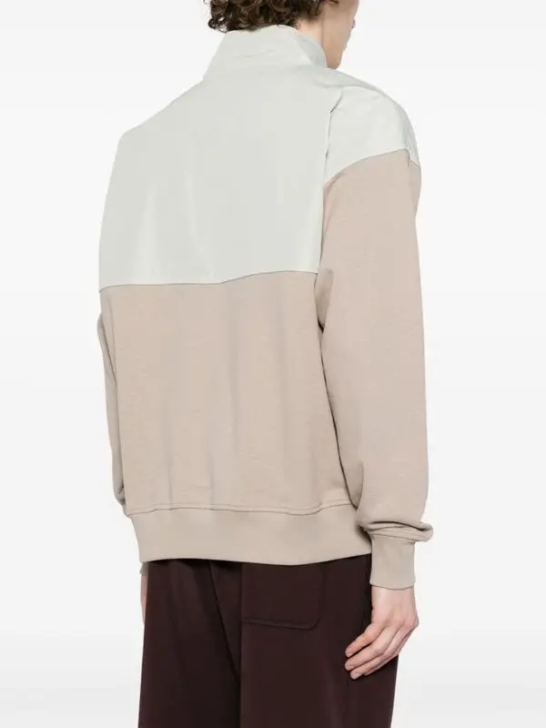 ALPHA TAURI Panelled Half-zip Sweatshirt