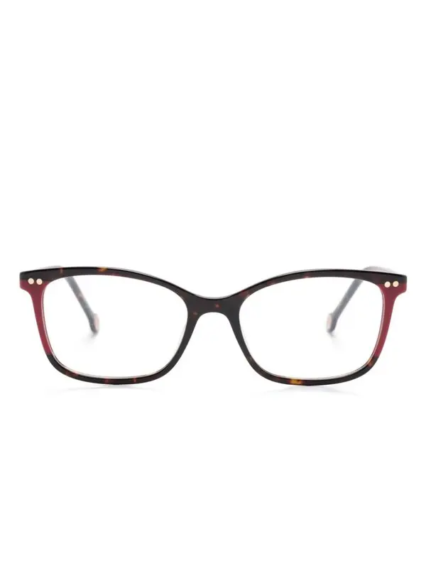 Carolina Herrera Tortoiseshell Square-frame Glasses - Brown