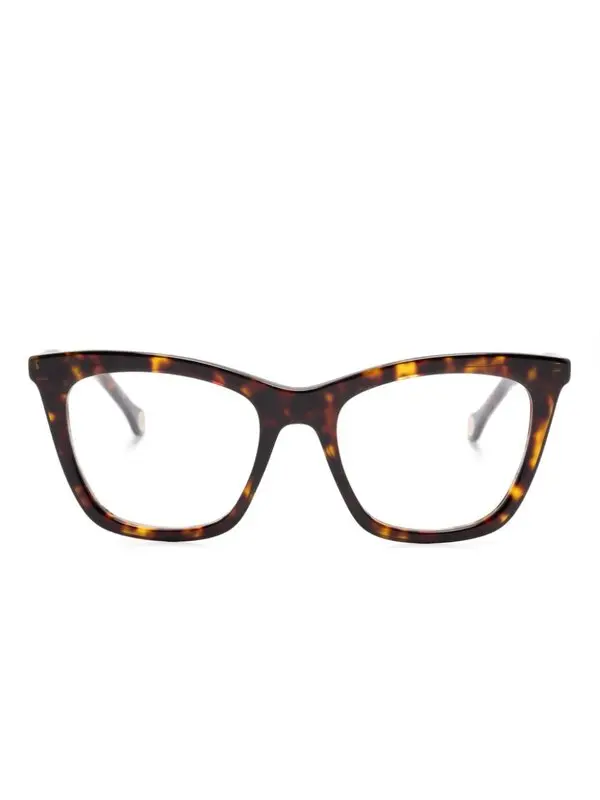 Carolina Herrera Tortoiseshell Cat-eye Eyeglasses - Brown