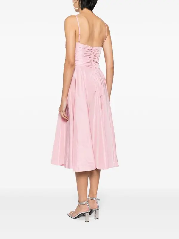 staud pink bow dress STAUD Bow Dress