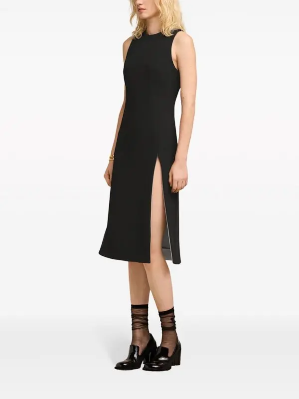 Ami Sleeveless Midi Dress - Black