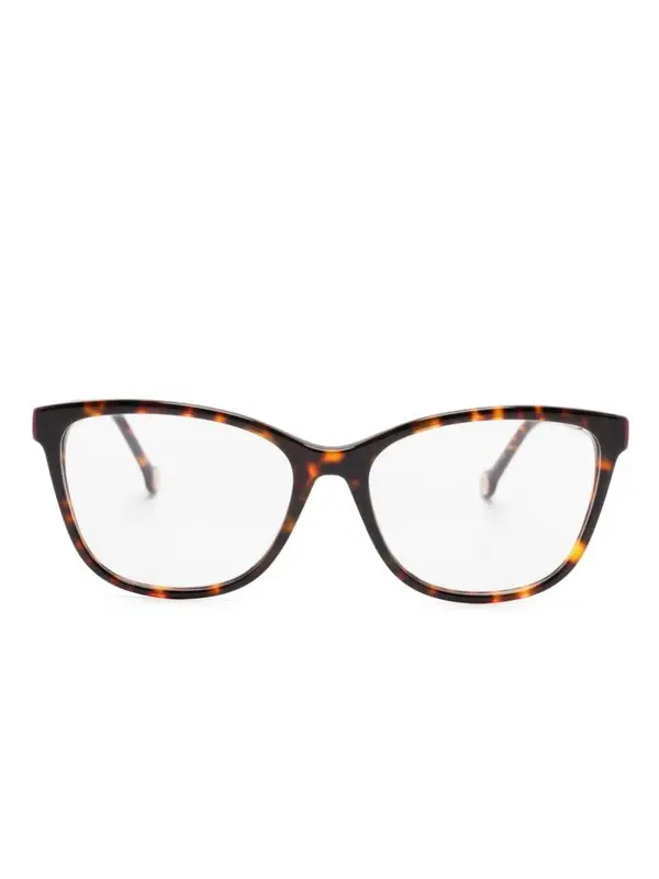 Carolina Herrera Wayfarer Frame Eyeglasses - Brown