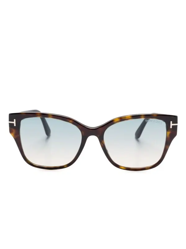 TOM FORD Elsa Square-frame Sunglasses - Brown