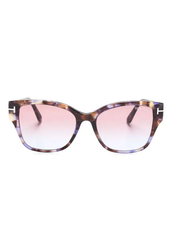 TOM FORD Elsa Wayfarer-frame Sunglasses - Purple
