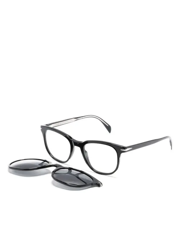DB EYEWEAR BY DAVID BECKHAM Db 7120 Square Frame Glasses - Black