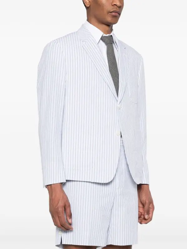 Thom Browne Seersucker Striped Blazer