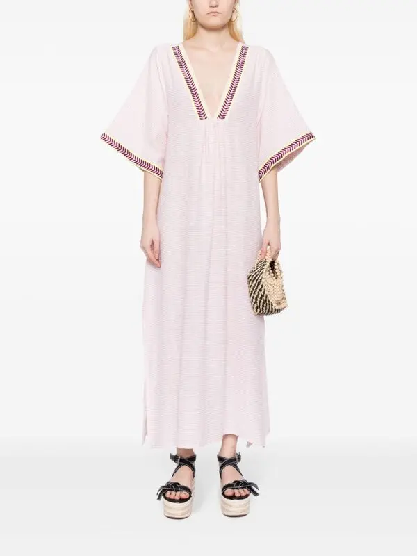 LEMLEM Edna Cotton-blend Maxi Dress - Pink