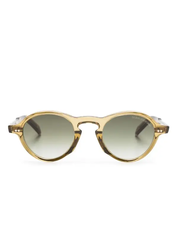 CUTLER & GROSS Round-frame Sunglasses - Brown