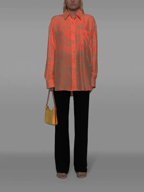Stella McCartney Cloud-print Silk Shirt