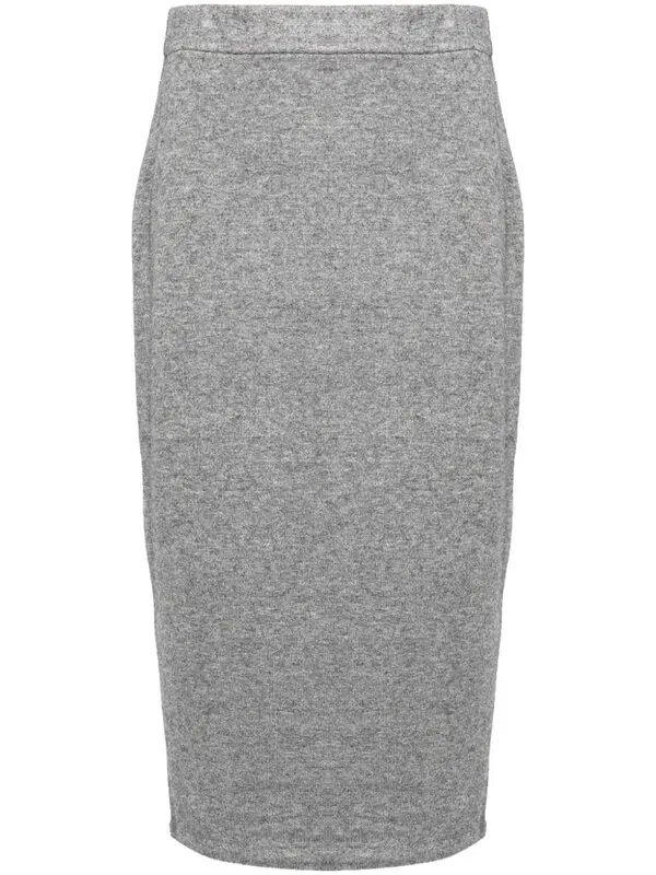 Vince Knitted Midi Skirt - Grey