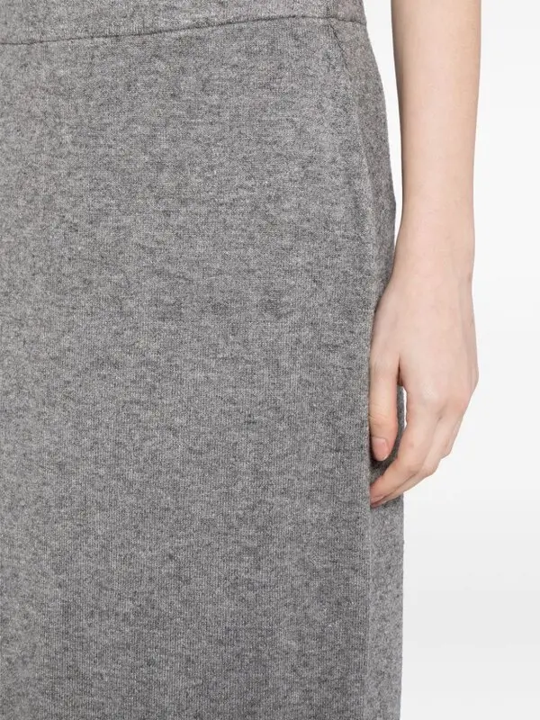 Vince Knitted Midi Skirt - Grey