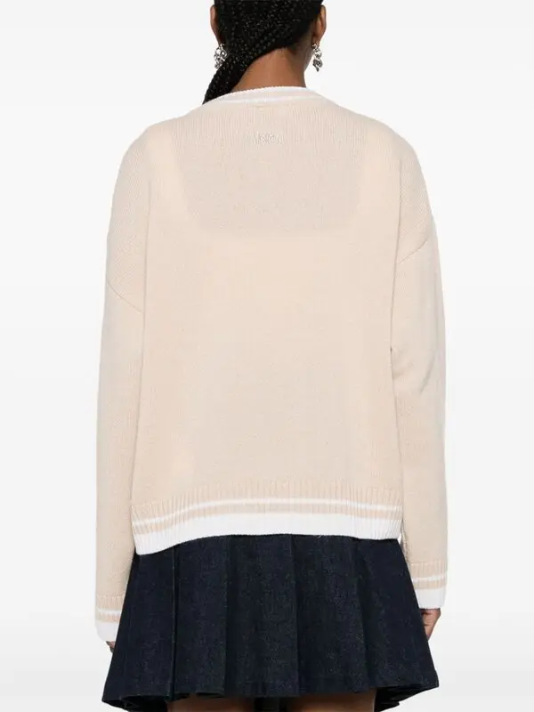 MSGM Embroidered-logo Cardigan