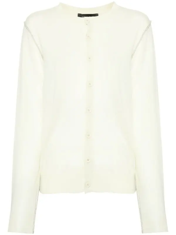 Fabiana Filippi Metallic-threading Wool Cardigan