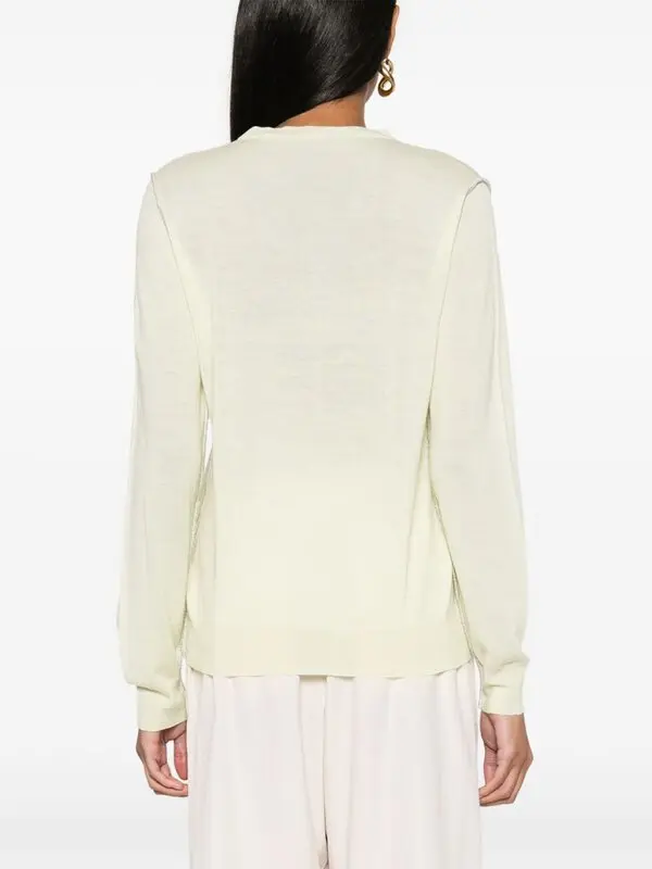 Fabiana Filippi Metallic-threading Wool Cardigan