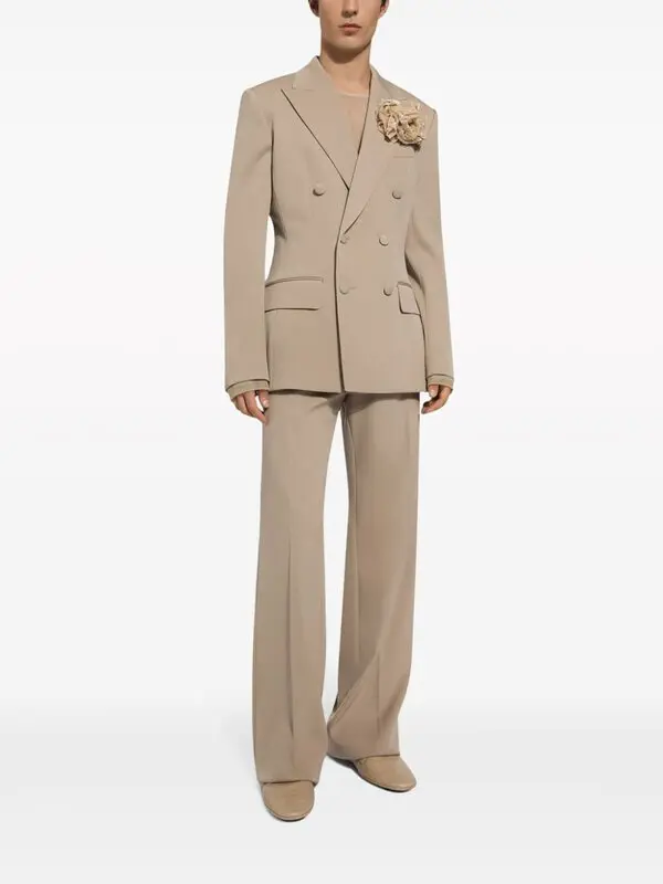 Dolce & Gabbana Floral-appliqué Double-breasted Suit