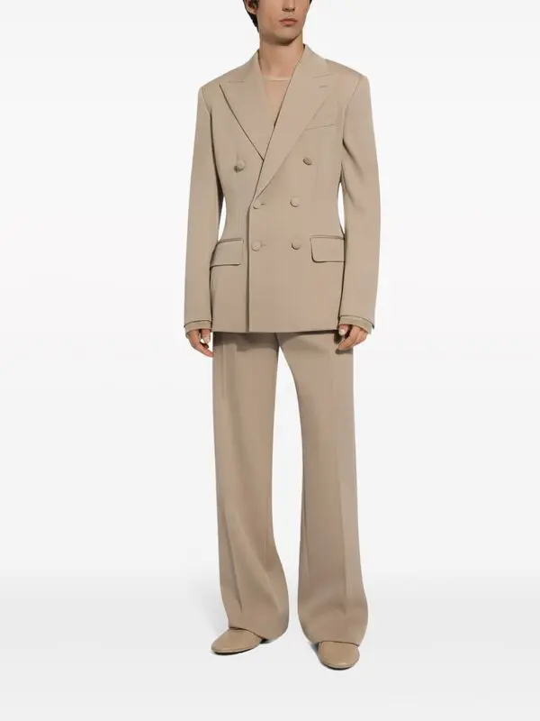 Dolce & Gabbana Floral-appliqué Double-breasted Suit