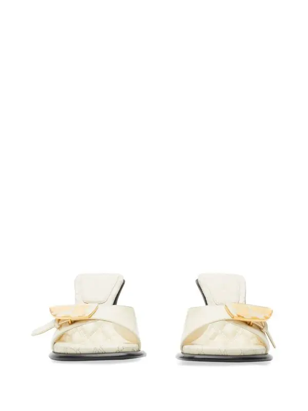 Burberry Bay Leather Mules
