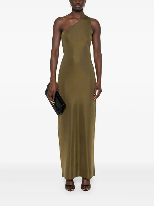 Saint Laurent One-shoulder Maxi Dress