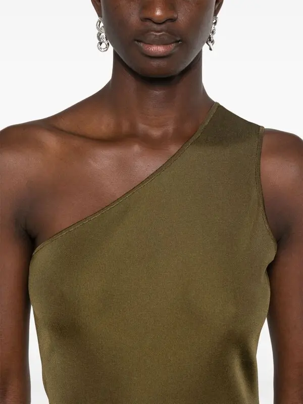 Saint Laurent One-shoulder Maxi Dress