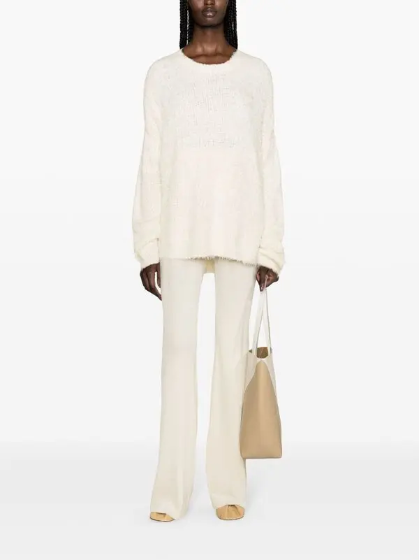 TOTEME Brushed-effect Silk Jumper - Neutrals