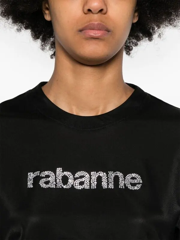 Rabanne Logo-embellished Jersey T-shirt
