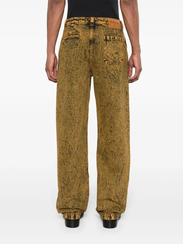 Marni Marble-dyed Tapered Jeans