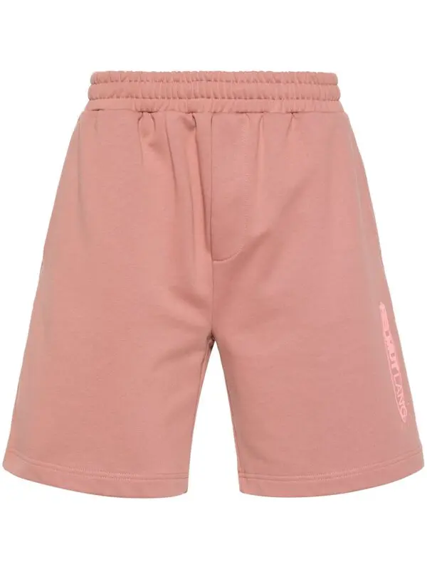 Helmut Lang Space-logo Cotton Shorts