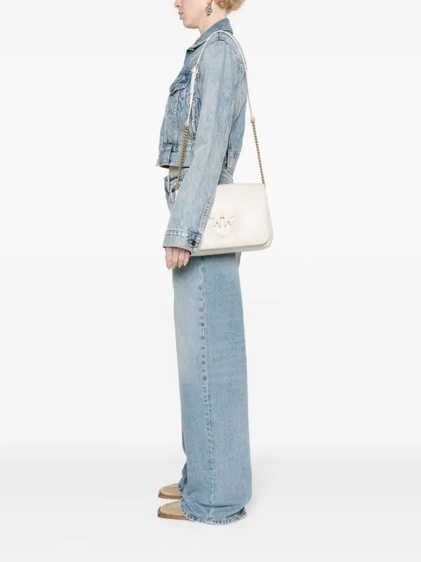 Pinko Classic Love Shoulder Bag - Neutrals