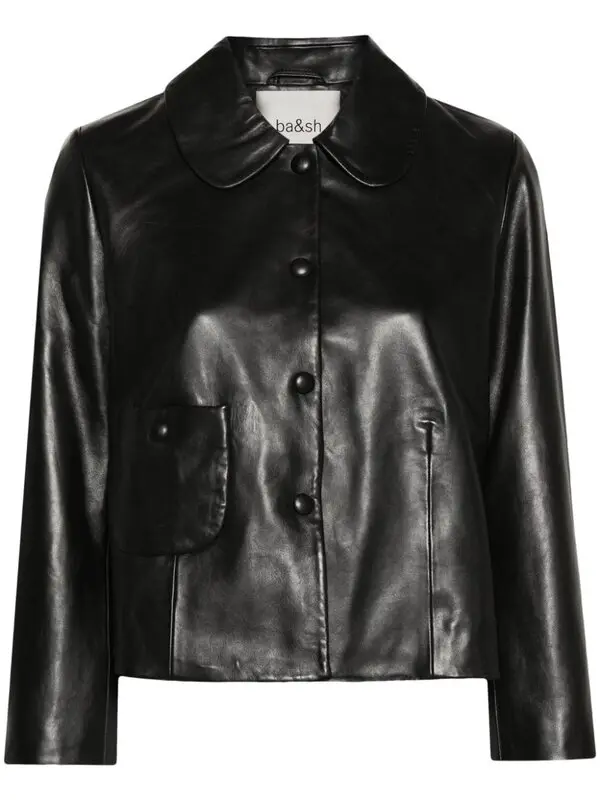 Ba&sh Mylos Leather Jacket - Black