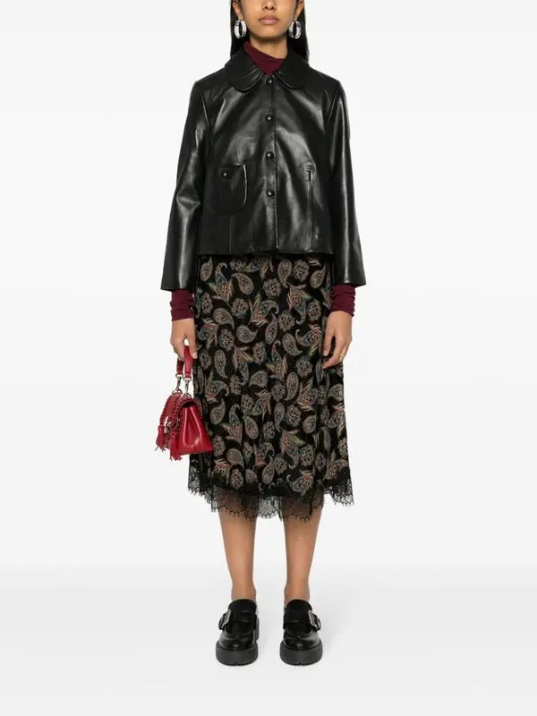 Ba&sh Mylos Leather Jacket - Black