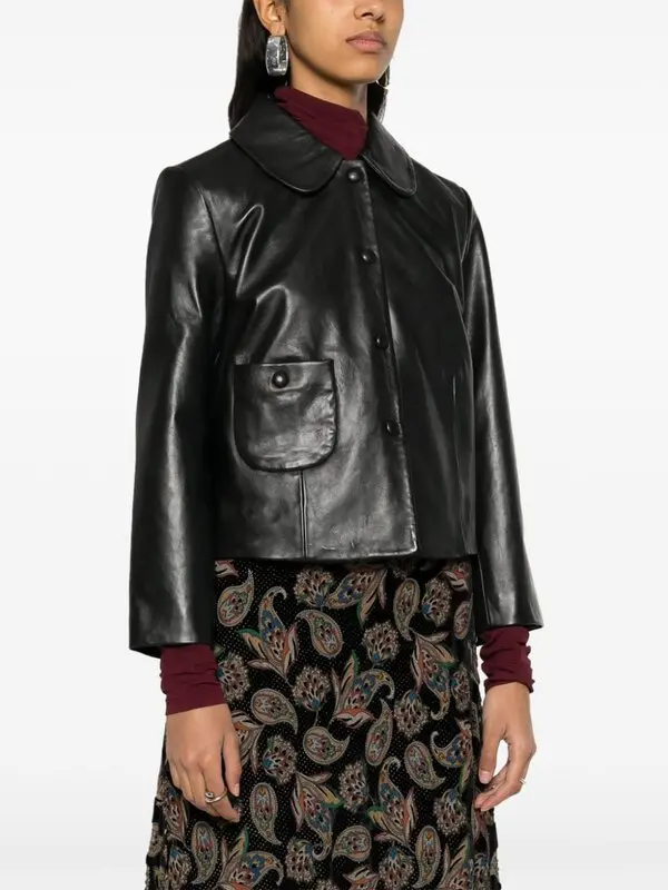 Ba&sh Mylos Leather Jacket - Black